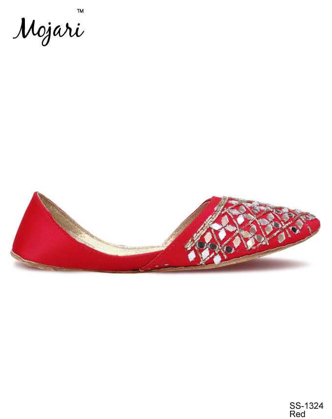 NATTY (RED) NAWABI – Mojari by Shalimar Shoes