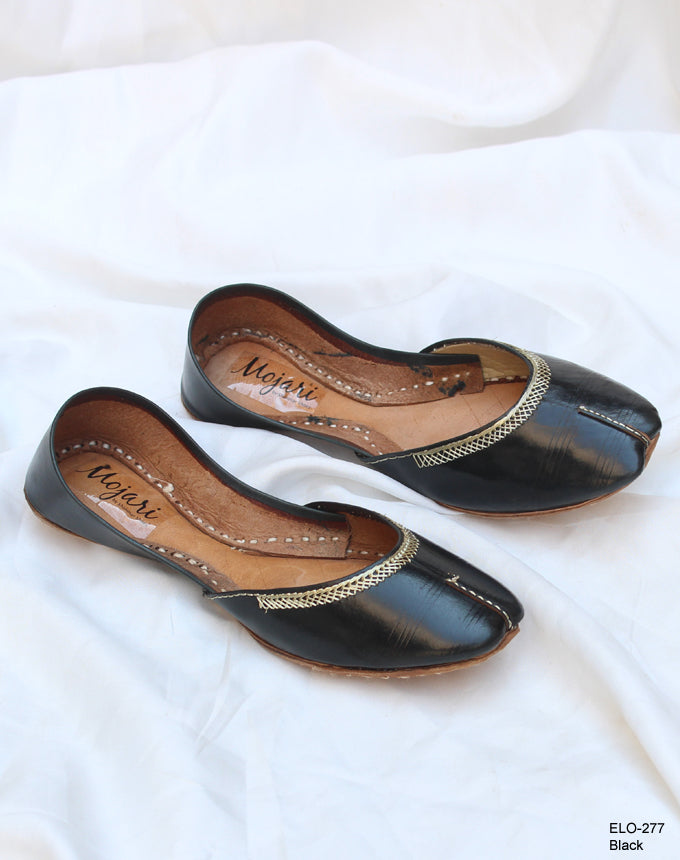 ELO-277 BLACK (MINOR FAULT) – Mojari by Shalimar Shoes